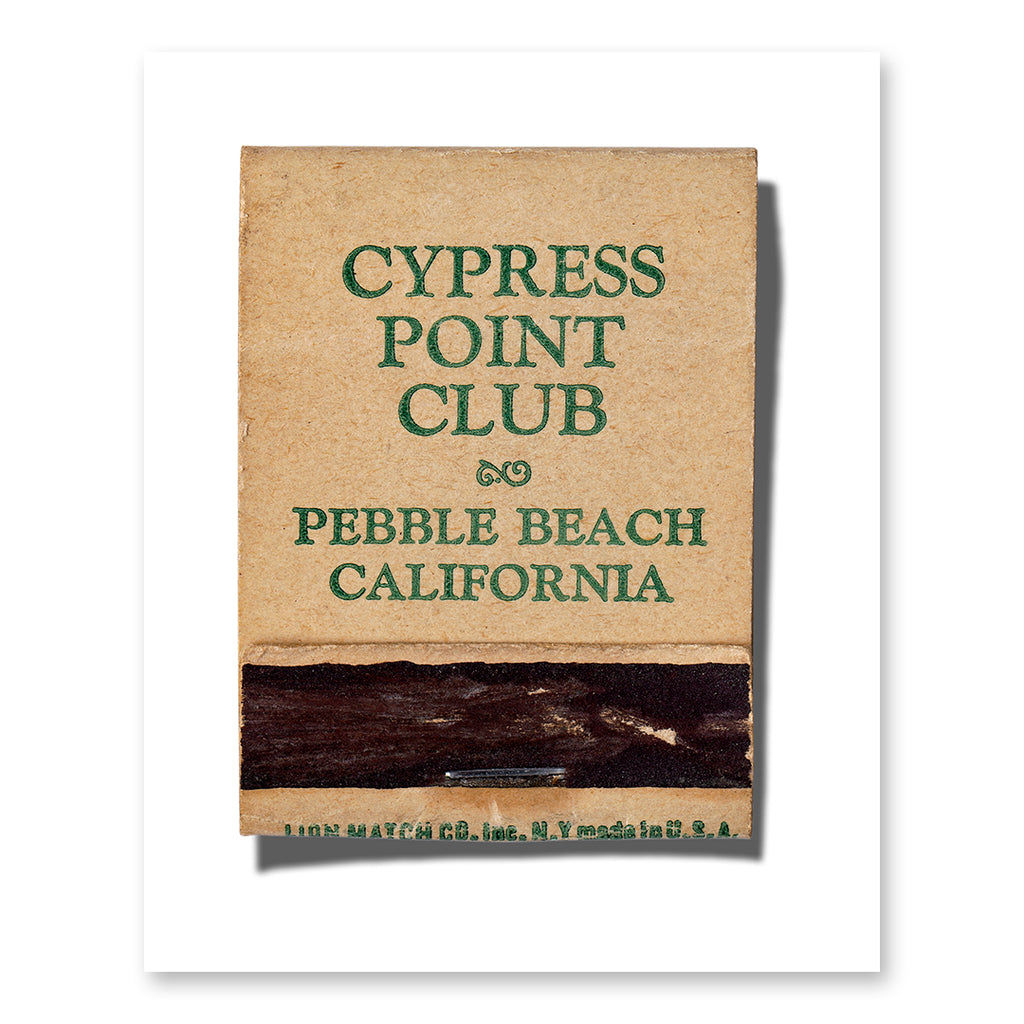 Matchbook Art | Cypress Point Club – Good Boy Originals